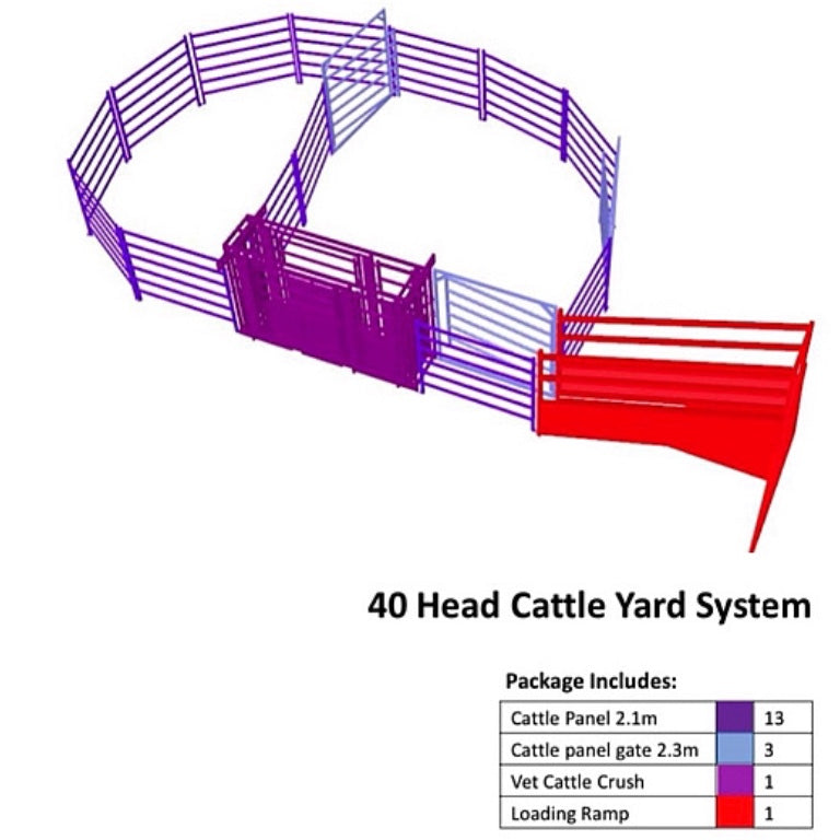 40 Head Cattle Yard Design – Mixsteel